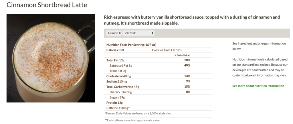 Starbucks Cinnamon Shortbread Latte Review | Horses Mouth Reviews